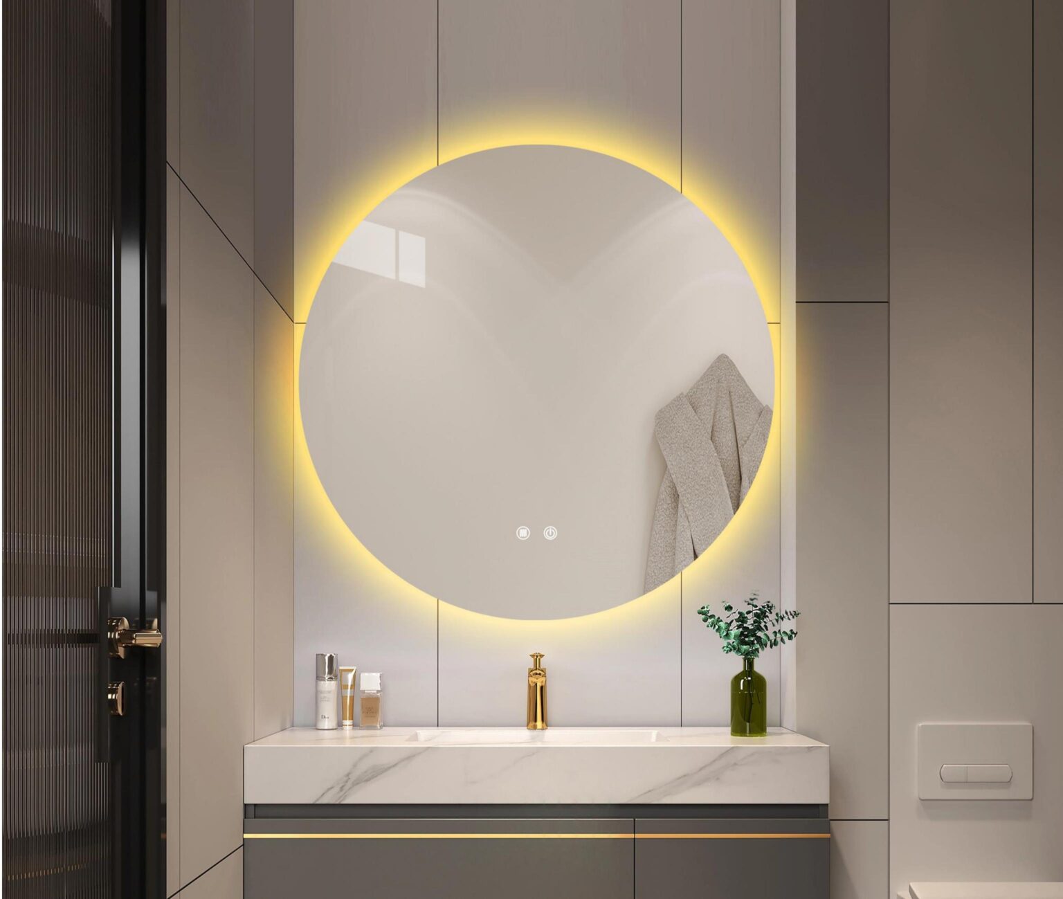 Καθρέφτης LED Στρόγγυλος R-01 60cm κωδ. 0762-R-01 - Martin Home